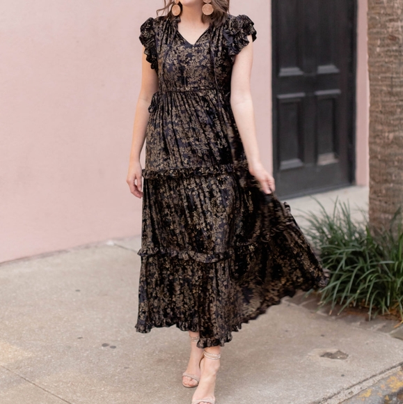 Victoria Dunn | Dresses | Victoria Dunn Eleanor Gatsby Jacquard Floral ...